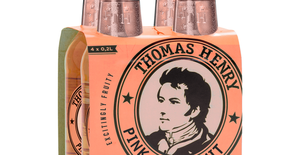 Thomas Henry Pink Grapefruit 0.2L 4Pack SGR - Soft drinks | ExpertDrinks.ro